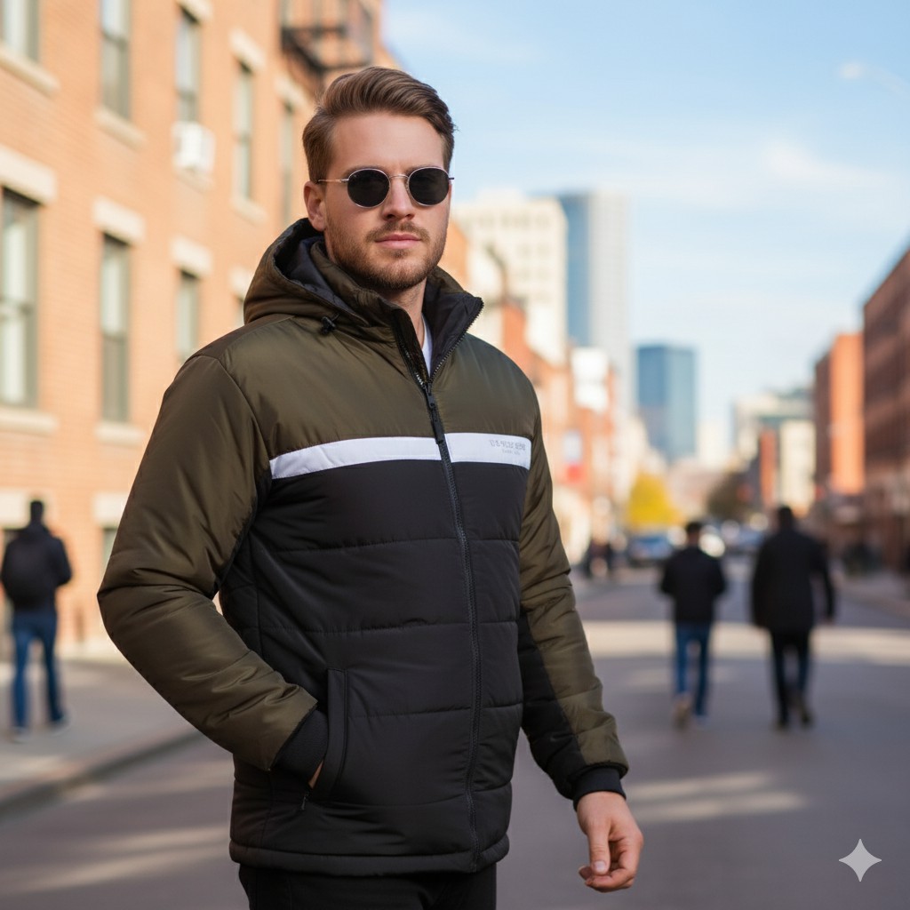 U.S. Polo || Full- জলপাই কালো.